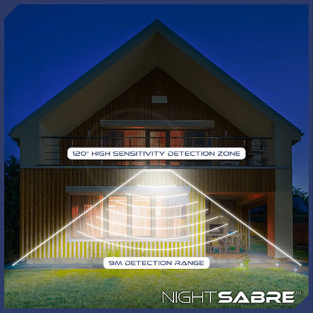 Night Sabre LED Security Flood Light with PIR Motion Sensor
